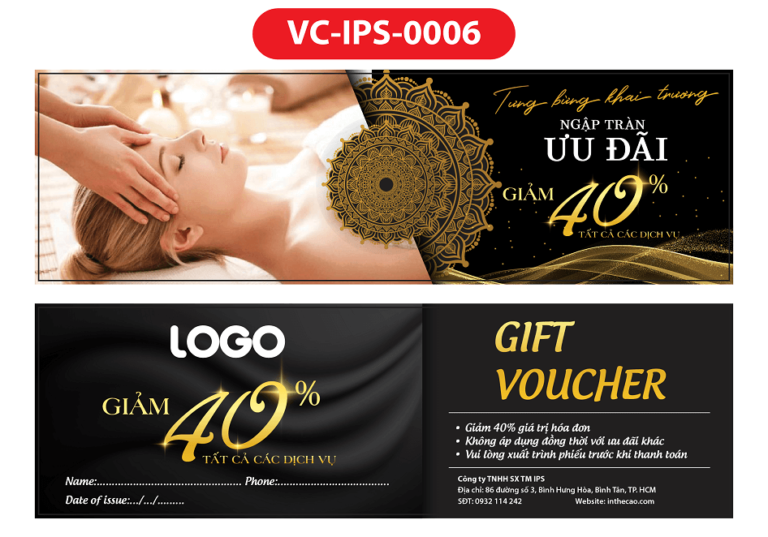 In voucher - In thẻ cào trúng thưởng , in Voucher số #1